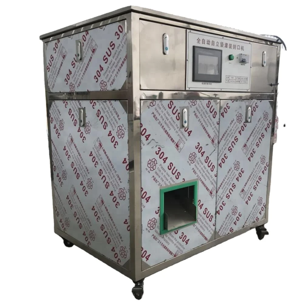 Korea Ice Soju Drink Pouch Filling Capping Packing Machine +86 ...