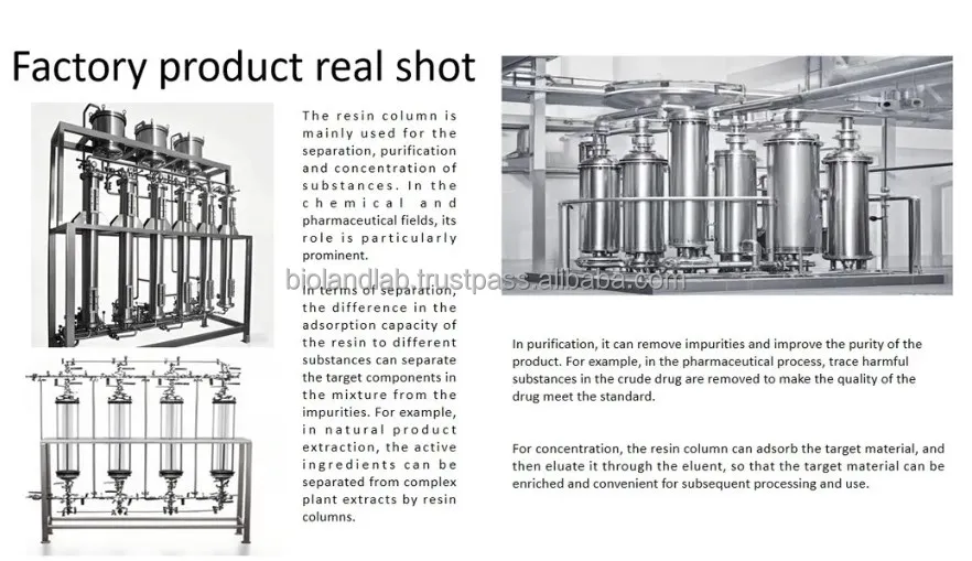Stainless Steel Ion Exchange Decolorization Column Macroporous Resin ...