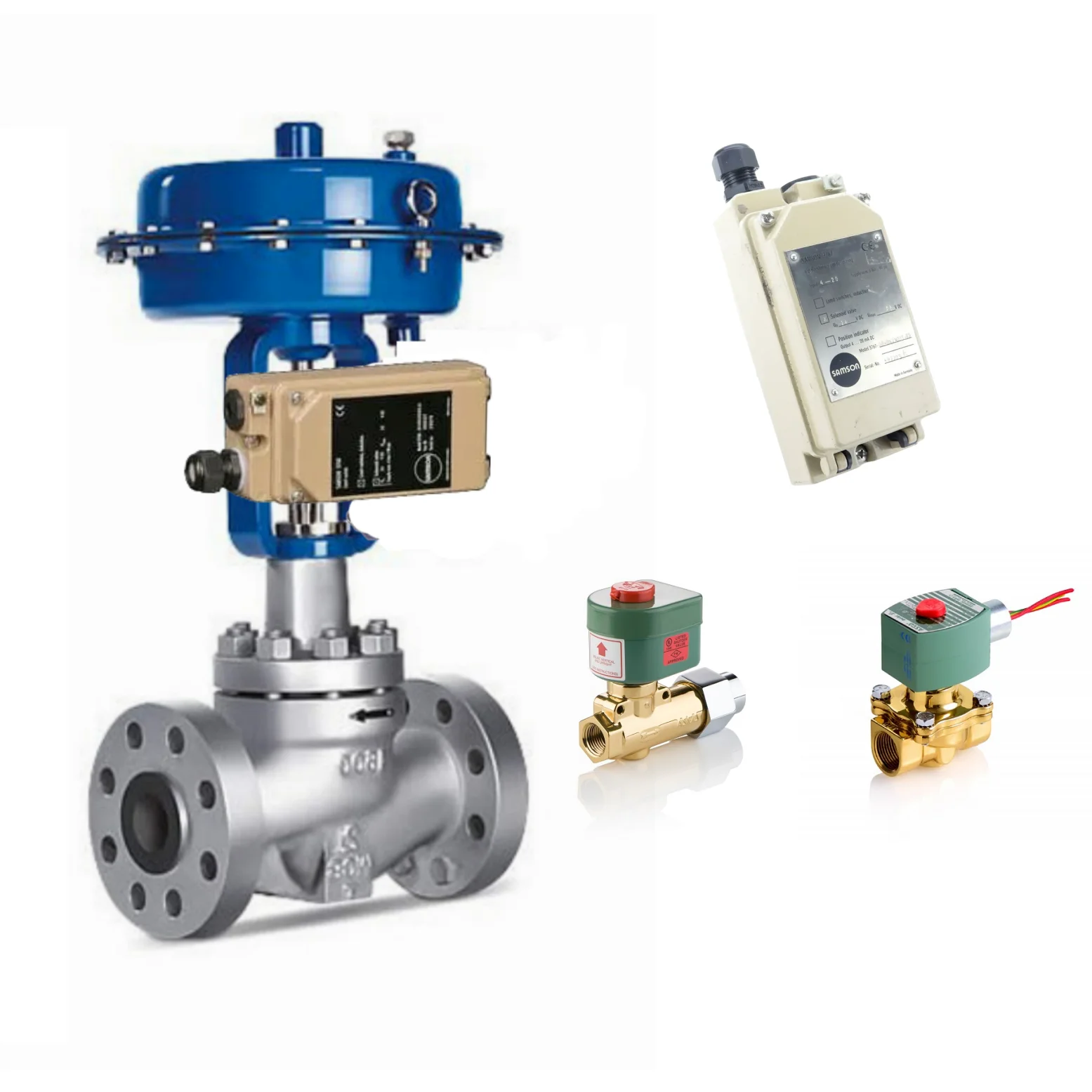 Pneumatic Control Valve With Samson 3767 Electropneumatic Positioner ...