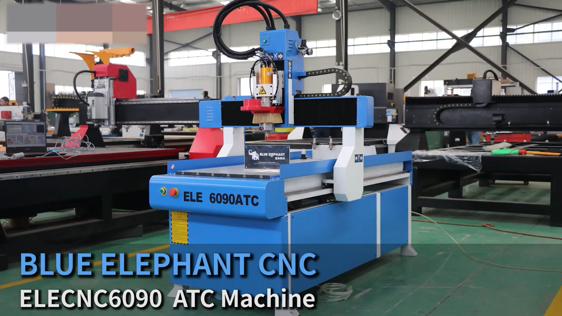 Blue Elephant Mini Cnc 3 Axis 6090 Atc Cnc Router Desktop Cnc Milling ...