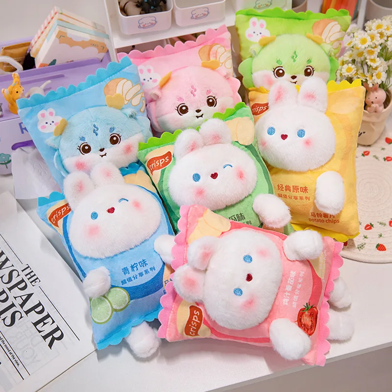 Cute Girl Bunny Doll Gift Creative Plush Toys Potato Chip Bunny Plush ...