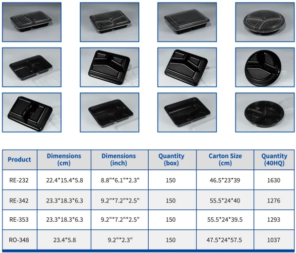 Disposable New Design High Quality Microwavable Eco-friendly Take Out ...