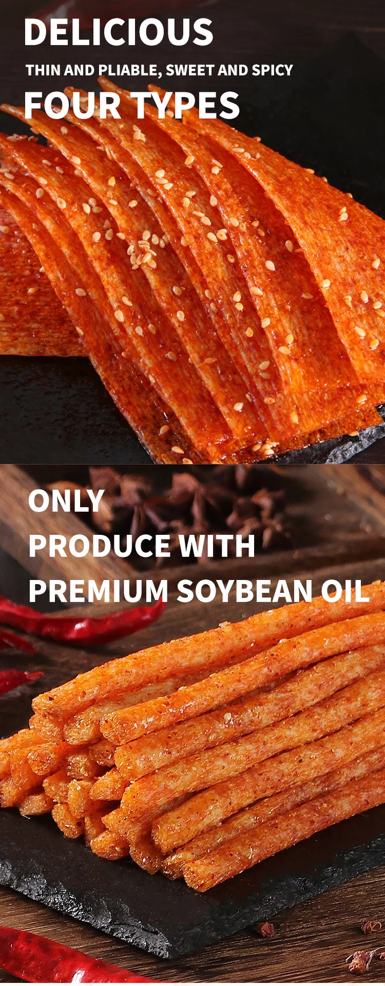 Alltofit Spicy Strips - 100g Chinese Snack Food La Tiao