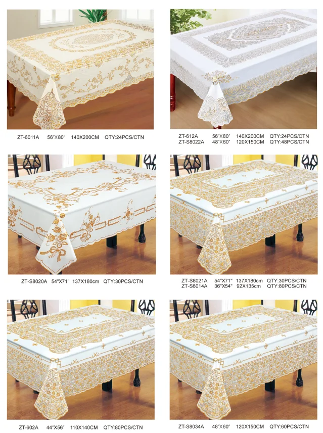 Pvc Pet Waterproof Table Cover Rolls Luxury Customized Printed Plastic ...