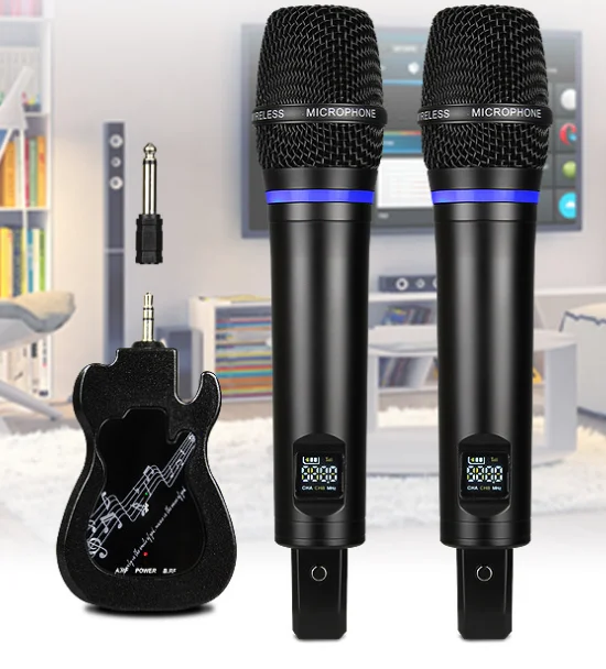 Outdoor Professional UHF Wireless Microphone System Handheld Dynamic ...