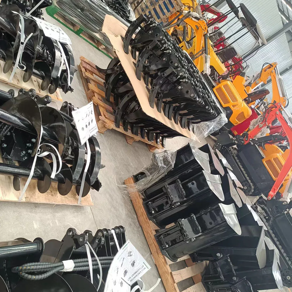 Mini Excavator Root Rake Attachment - Efficient Raking