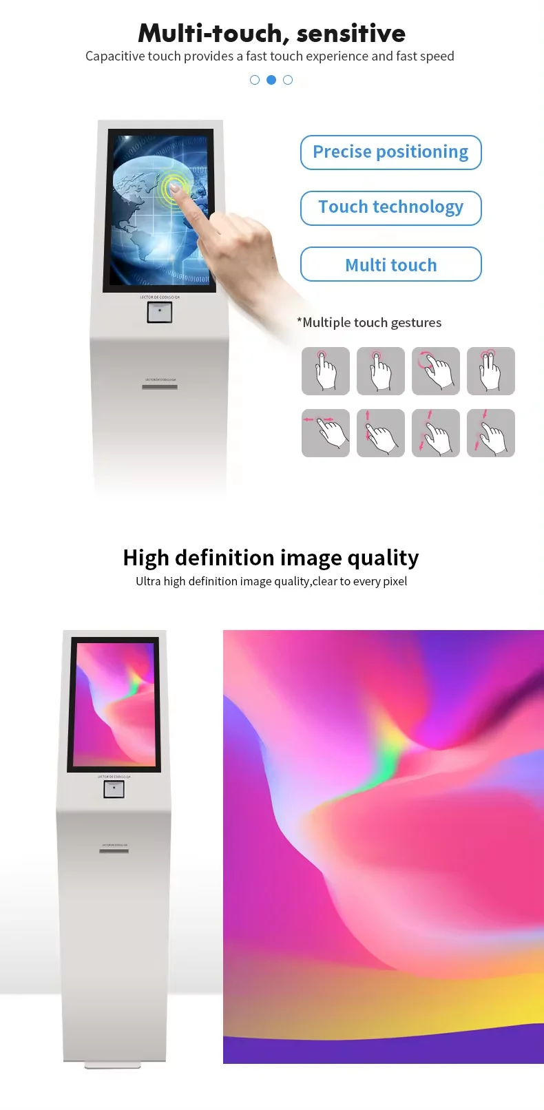 Automatic Queuing Number Display System - Self Service Kiosk