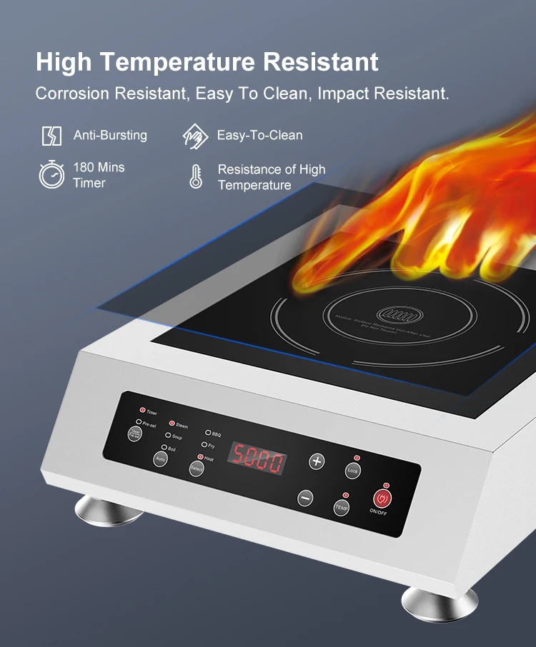 Portable Kitchen Professional 1burner 5000w Automated Commercial Stove ...