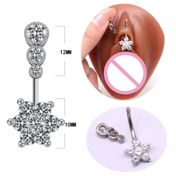 Gaby Integral 316l Stainless Steel 14g Genital Piercing Waterproof Surgical Steel Vch Piercing ...