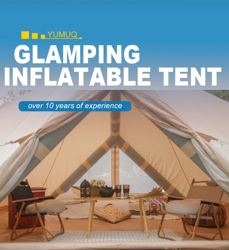 Yumuq Luxury Family Tent - 8 Person Inflatable Glamping Tent