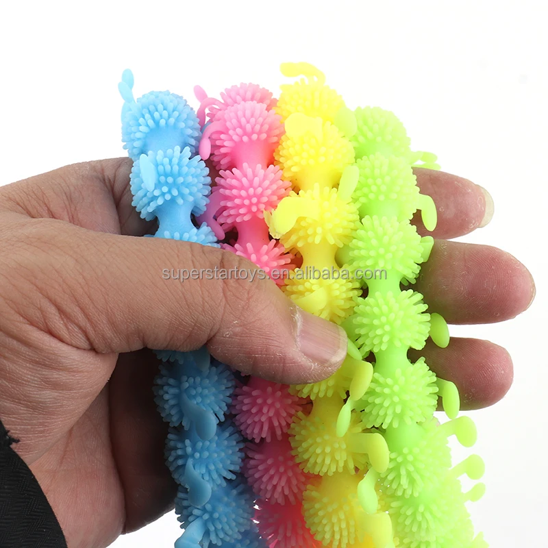 Stretchy String Fidget Toys Sensory Worm Stretch Toys For Kids Toddlers ...