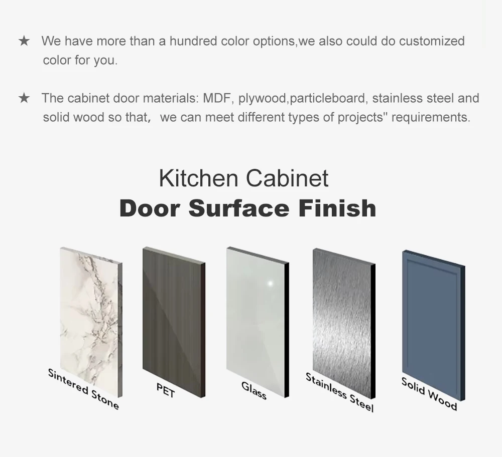 Luxury Modular Kitchen Units Storage Wall Cabinet with Glass Door MDF ...