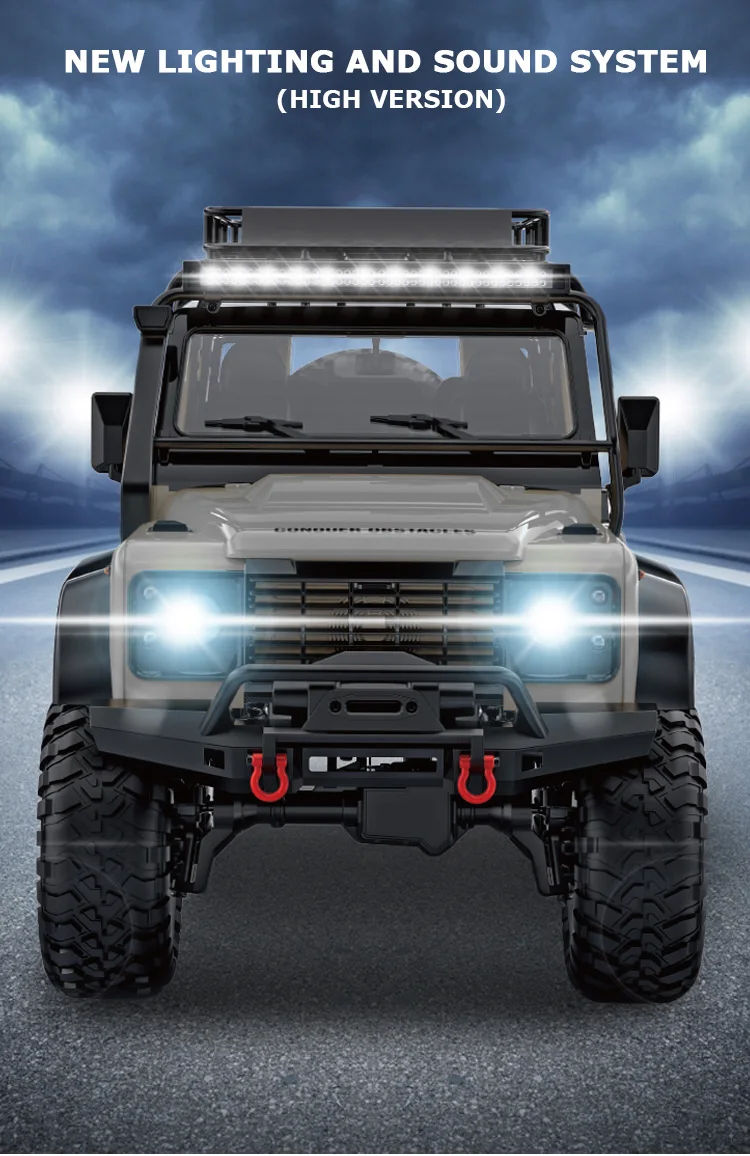 HG P411 1/10 2.4G 4WD 16CH Defend RC Car - off-Road Rock Crawler