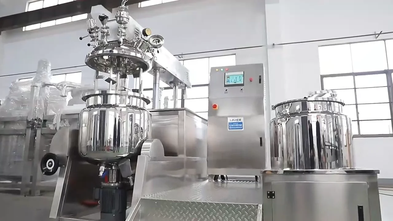 200l Stainless Steel 304 And 316l Vacuum Mixer And Homogenizer Tank For ...