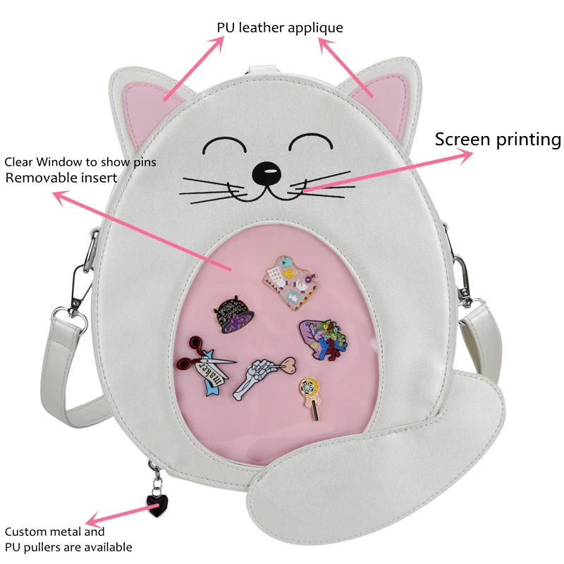 Custom Ita Bag Animal Shaped Ita Backpacks With Printing Convertible ...