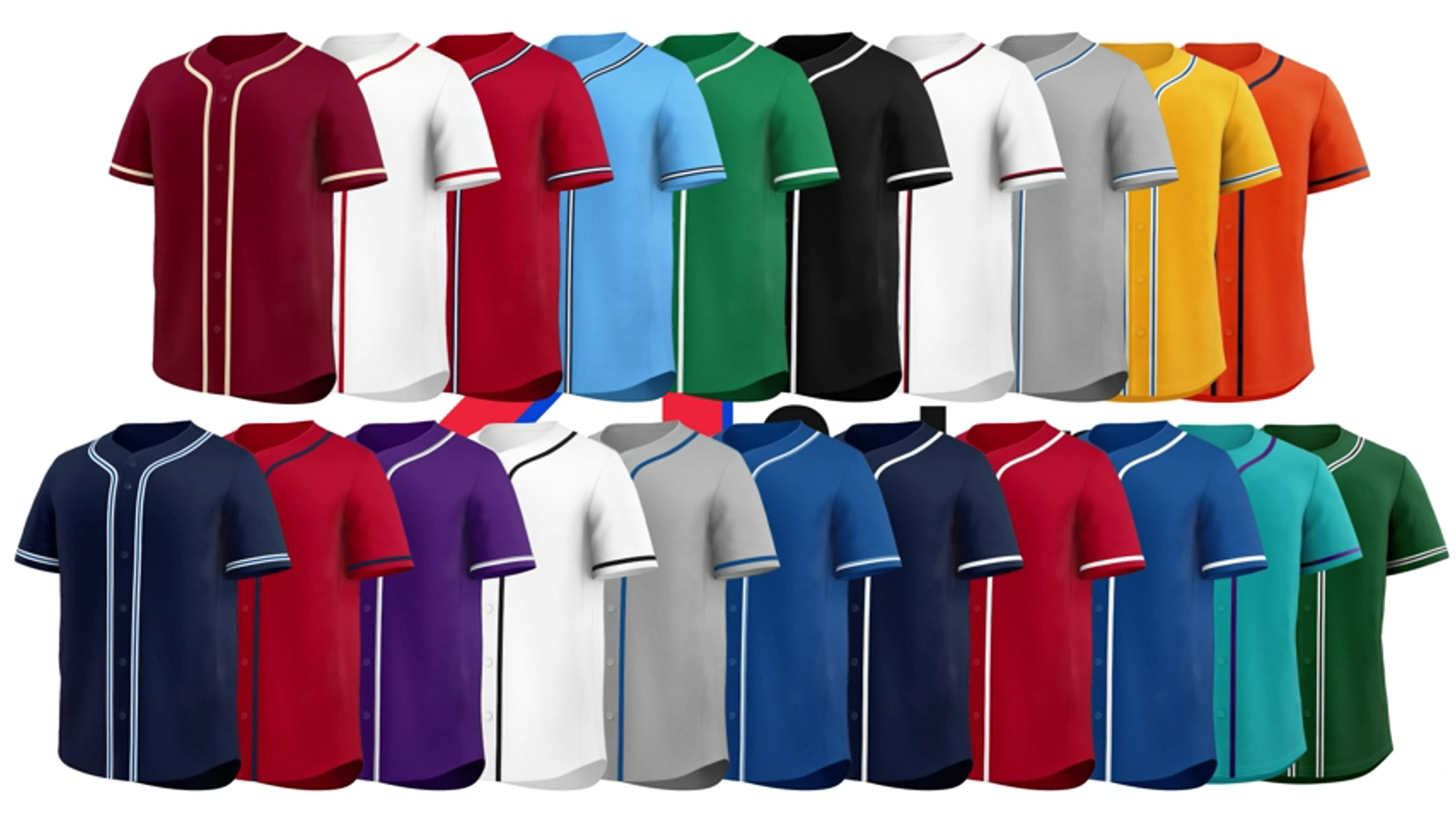 Factory Wholesale Custom Baseball Shirts Baseball Uniform Set Custom ...