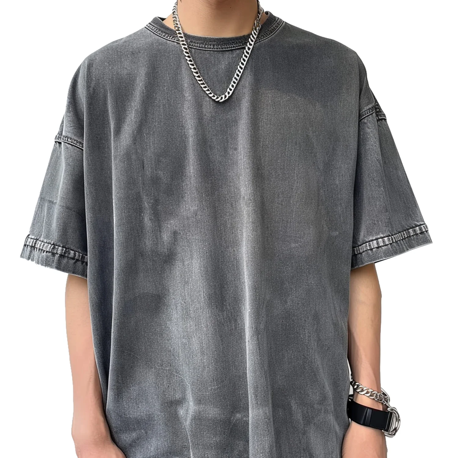 Oversized Tshirt Heavyweight Clothes T-shirt With Round Neck Custom ...