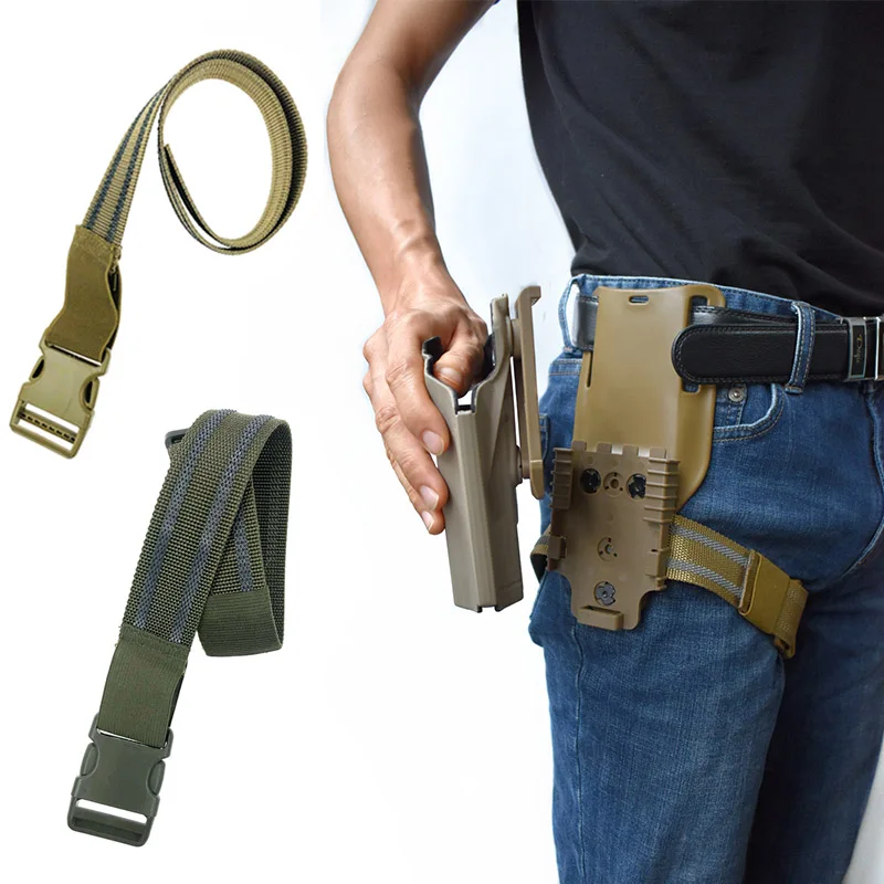 Tactical Multi-slip Elastic Drop Leg Thigh Strap For Universal Holster ...