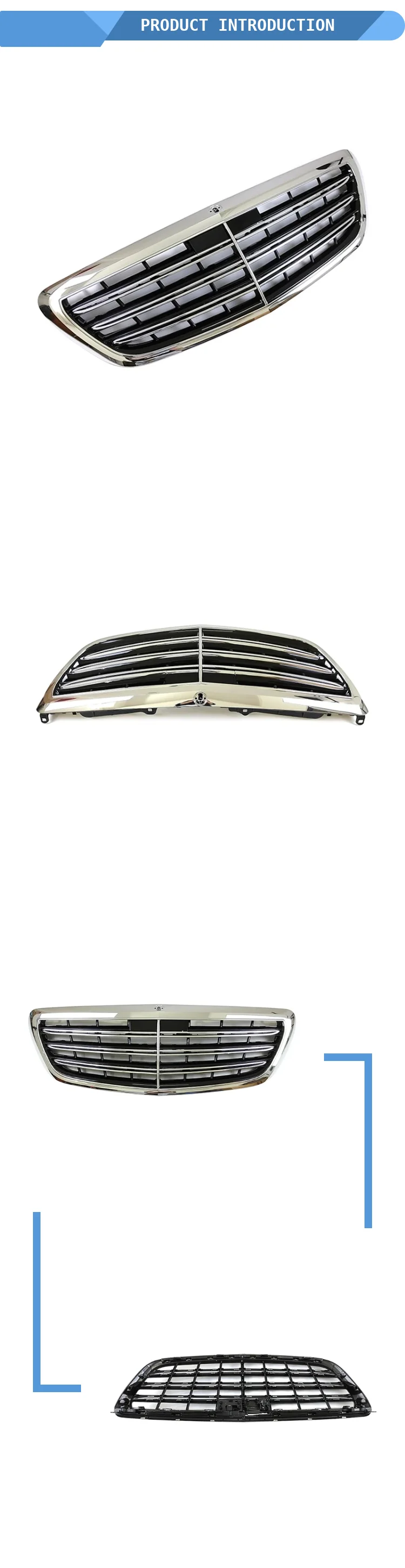 Hot Sale Cheap 2228802400 Car Front Bumper Grille for Mercedes Benz S ...