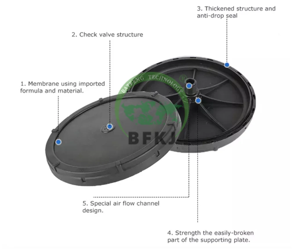 270 300 Fine Bubble Air Disc Diffuser for Fish Pond Farming