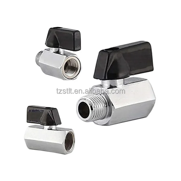 15mm Brass Lever Operated Isolating Valve with Black Handle