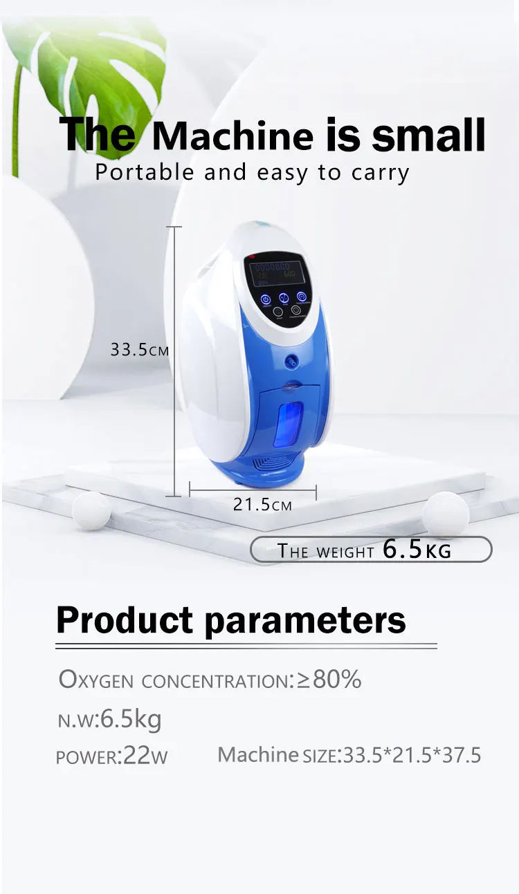 Adjustable Oxygenerator High Quality Oxygen Concentrator Portable Acne Treatment Whitening Skin ...