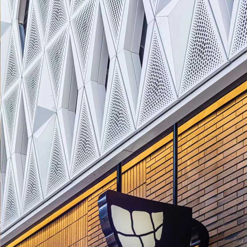 Alibaba.com: Perforated aluminum ellipse louver facade panels, vertical ...