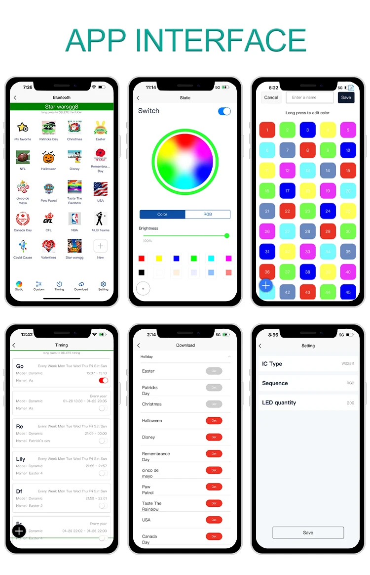 Pixel Led Controller Chasing Effect Program Ws2801 Pixel Dmx Control Led Kit Magic App ...