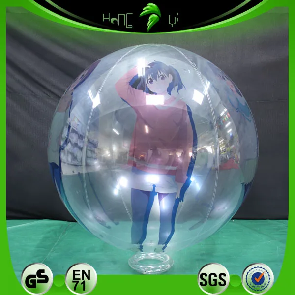Swimming Pool Toy Custom Inflatable Transparent Beach Ball Customized ...