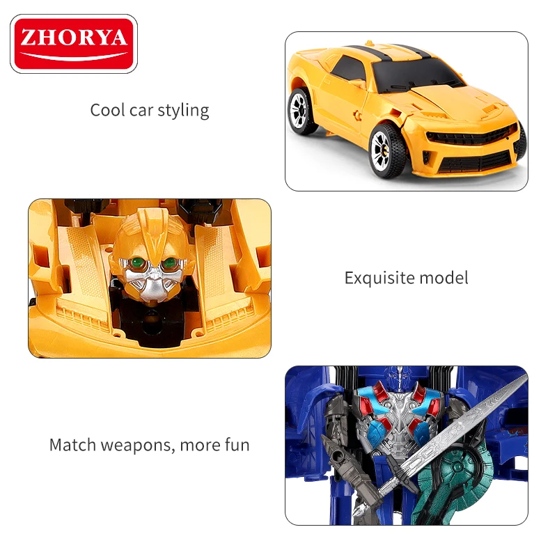 Zhorya Fighter Toy Assemble Deformation Toy Robot Intelligent ...