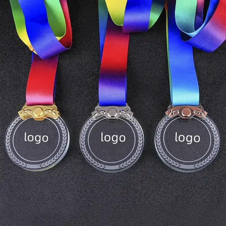 Customizable Glass Souvenir Medals for Graduation & Sports
