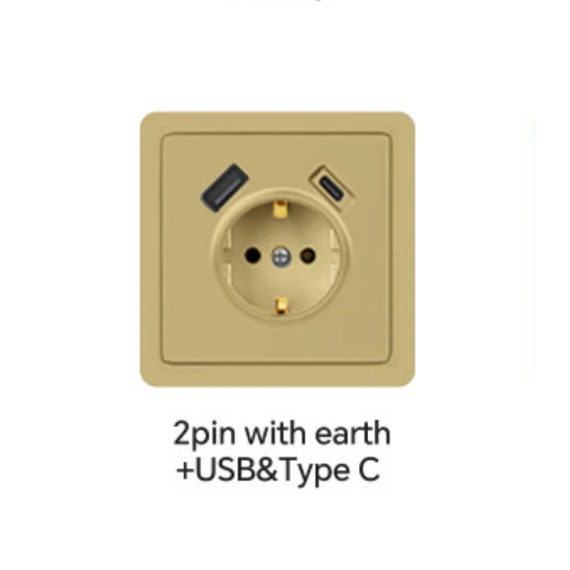 KLASS Germany 2P+E Grounding Schuko Socket For House EU Wall Socket ...