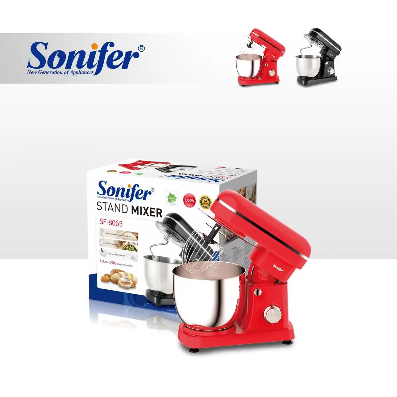 Sonifer Sf-8065 Kitchen Appliances High Quality 1300w 5l Stainless ...