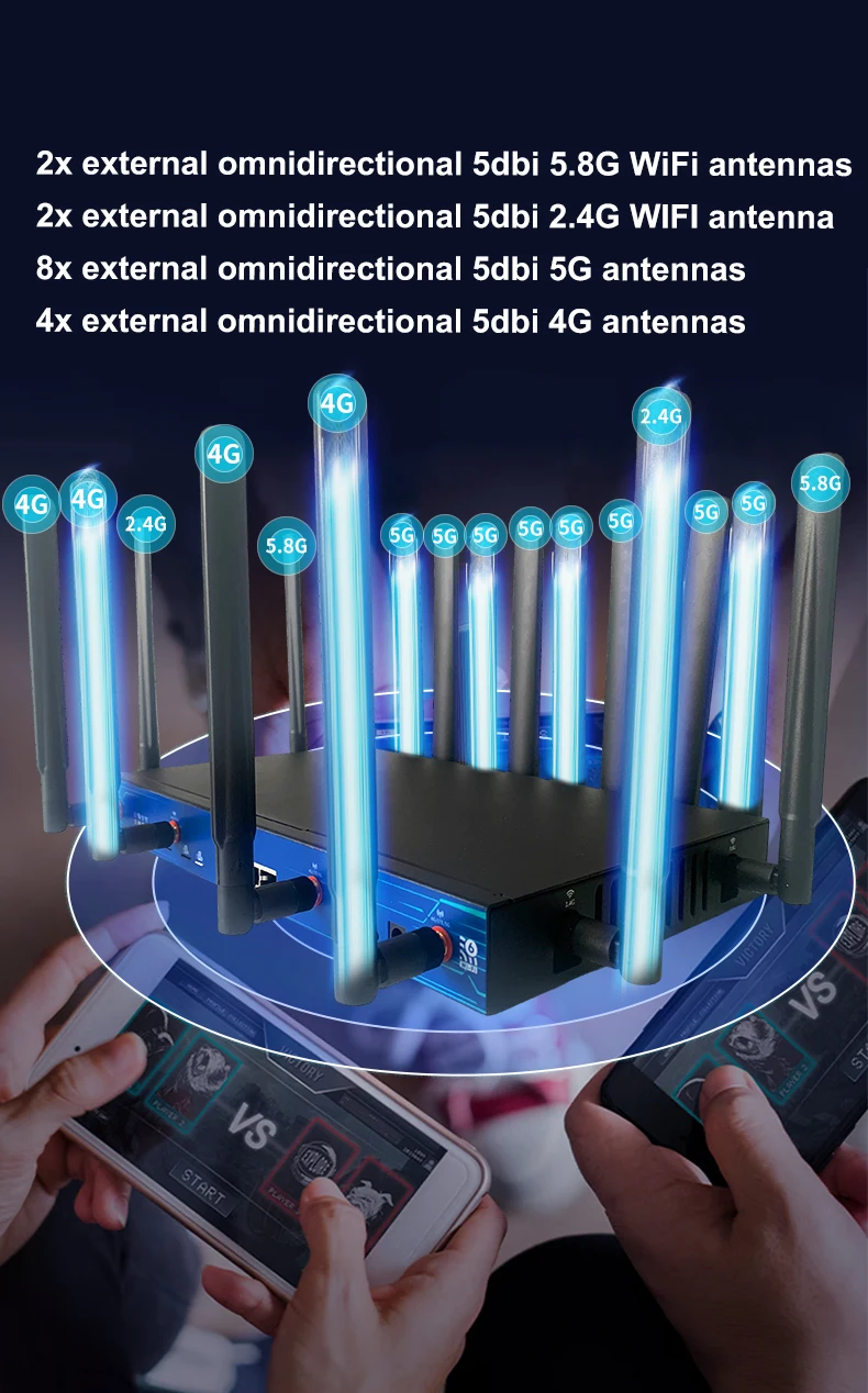 ZBT Z8109AX MT7981B - Multi SIM Card Router with Wifi 6