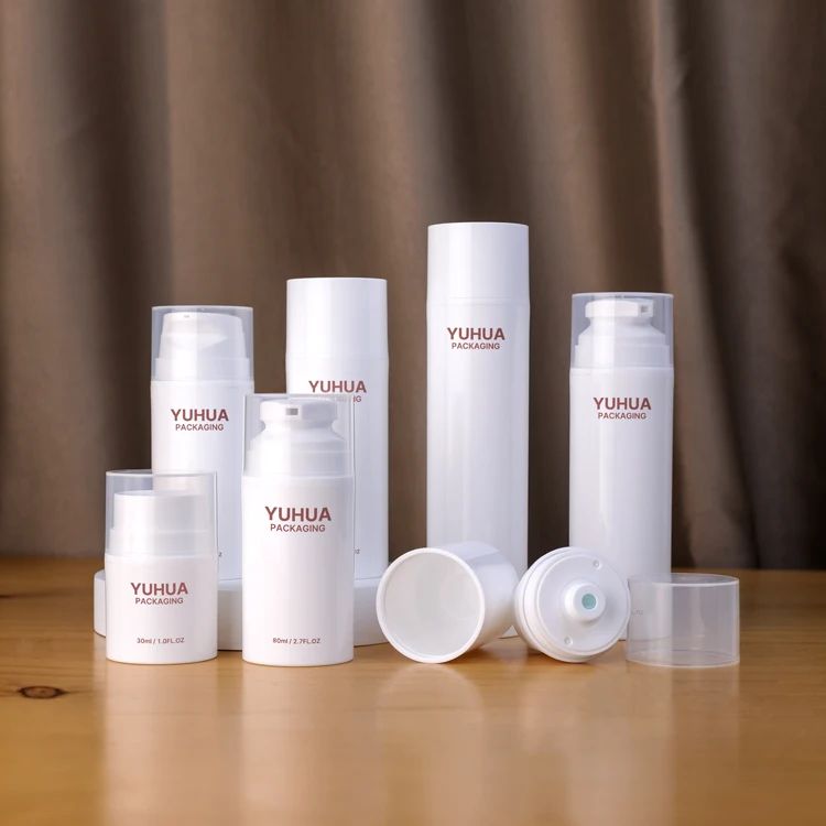 Airless pump bottle packaging