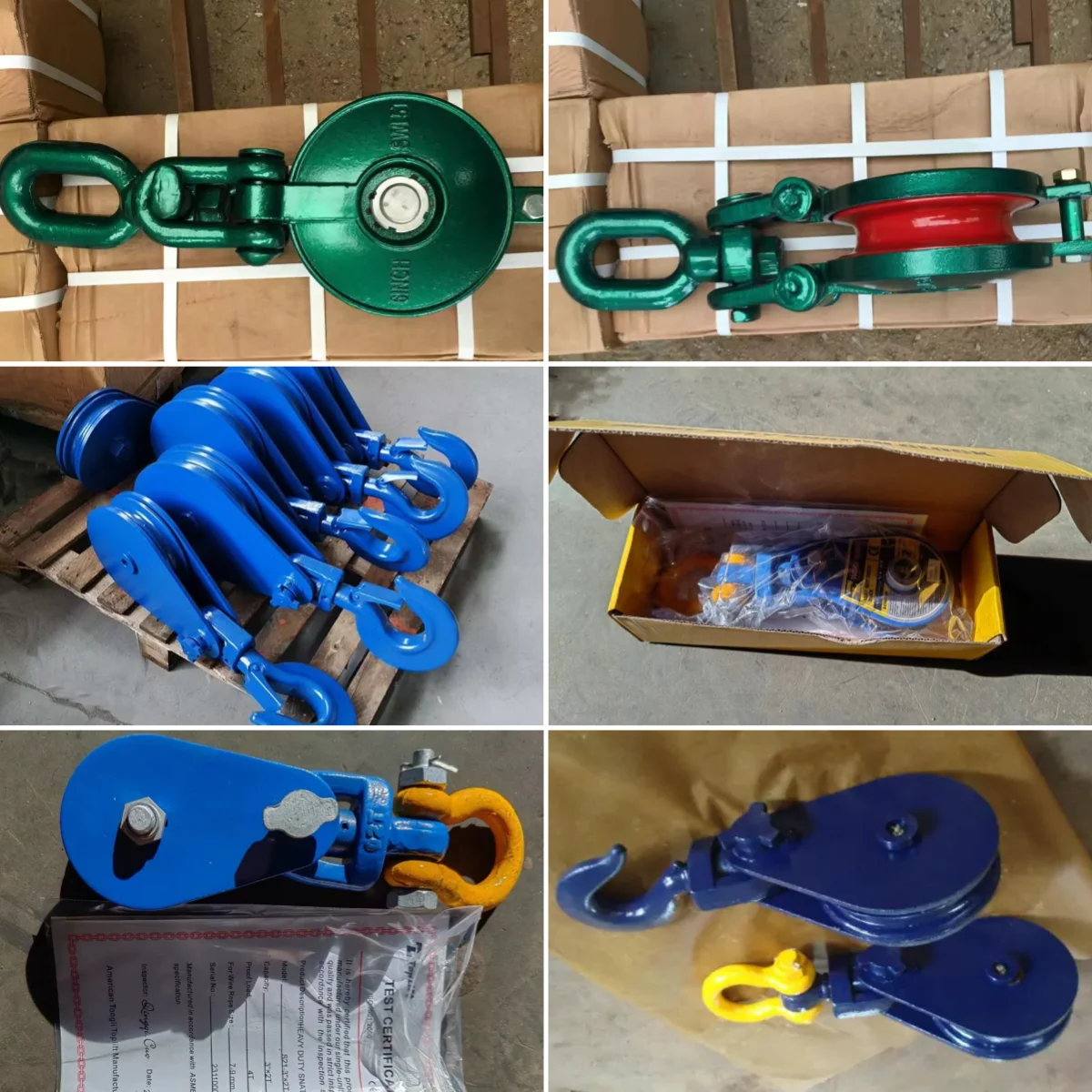 Super Champion Snatch Block With Shackle Chain Small Rope Tensioner ...