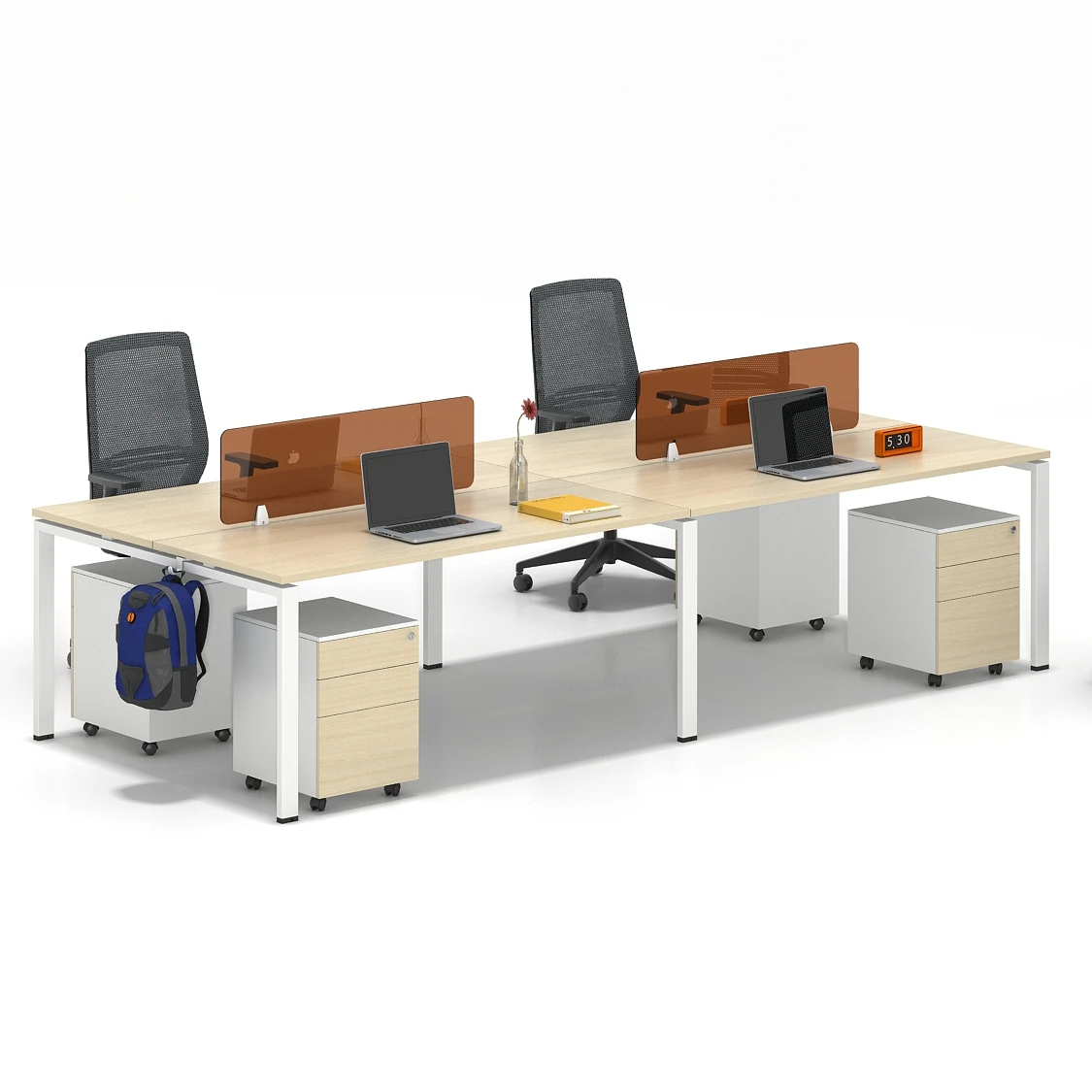 Modular staff cubical wooden office cubicle partition and workstations ...