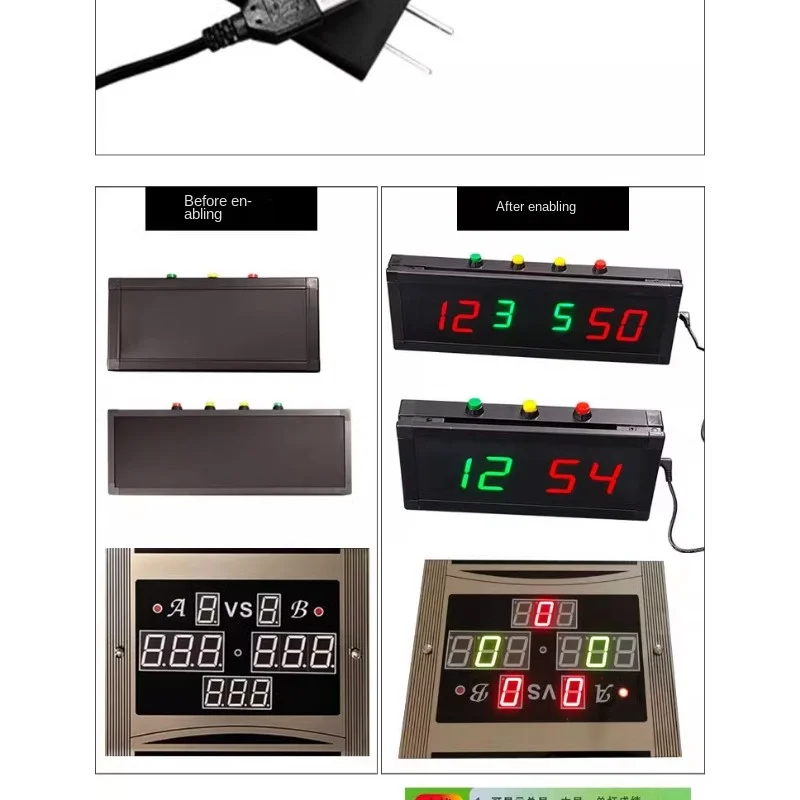 Snooker Electronic Scoring Device 4-digit 6-digit Eight-ball Scoring ...