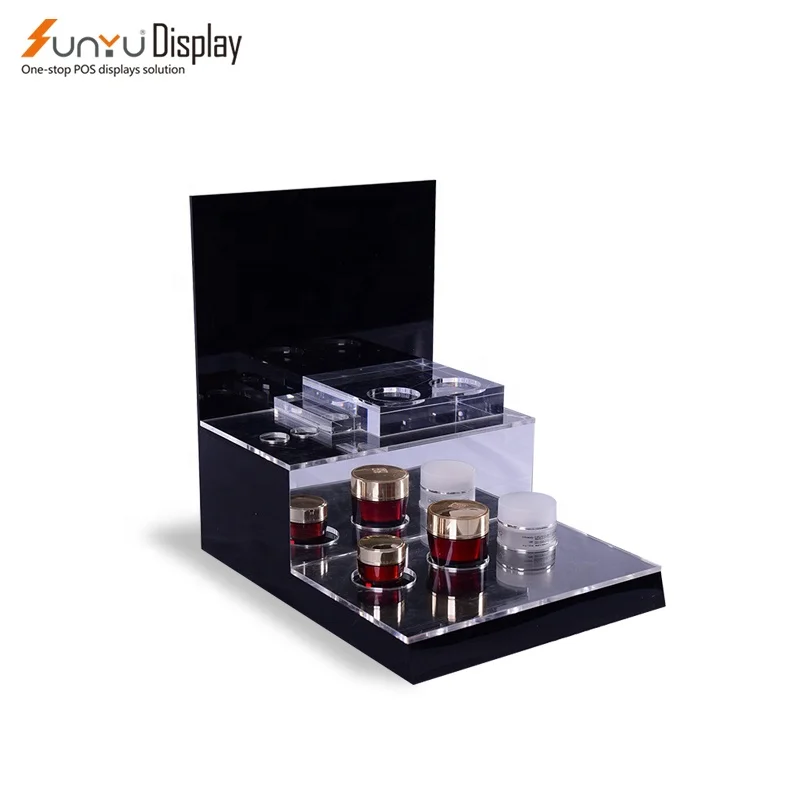 New Design 2 Layer Custom Acrylic Counter Top Skincare Display Stand ...