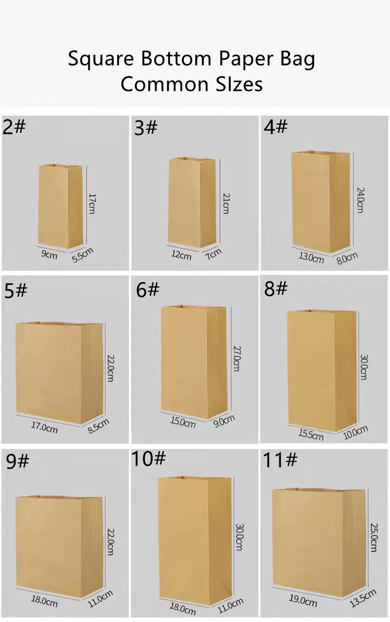 Factory Price White Paper Takeout Shopping Bag Craft Brown Custom Made ...