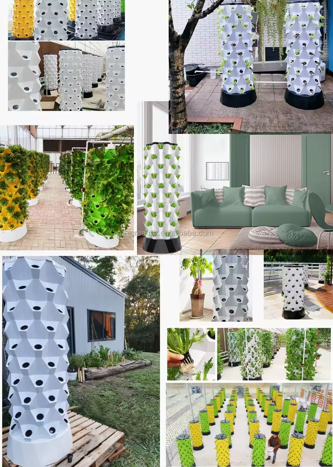 Unigreen Chinese Hydroponics Pineapple Tower - 6/8/10/12 Layers