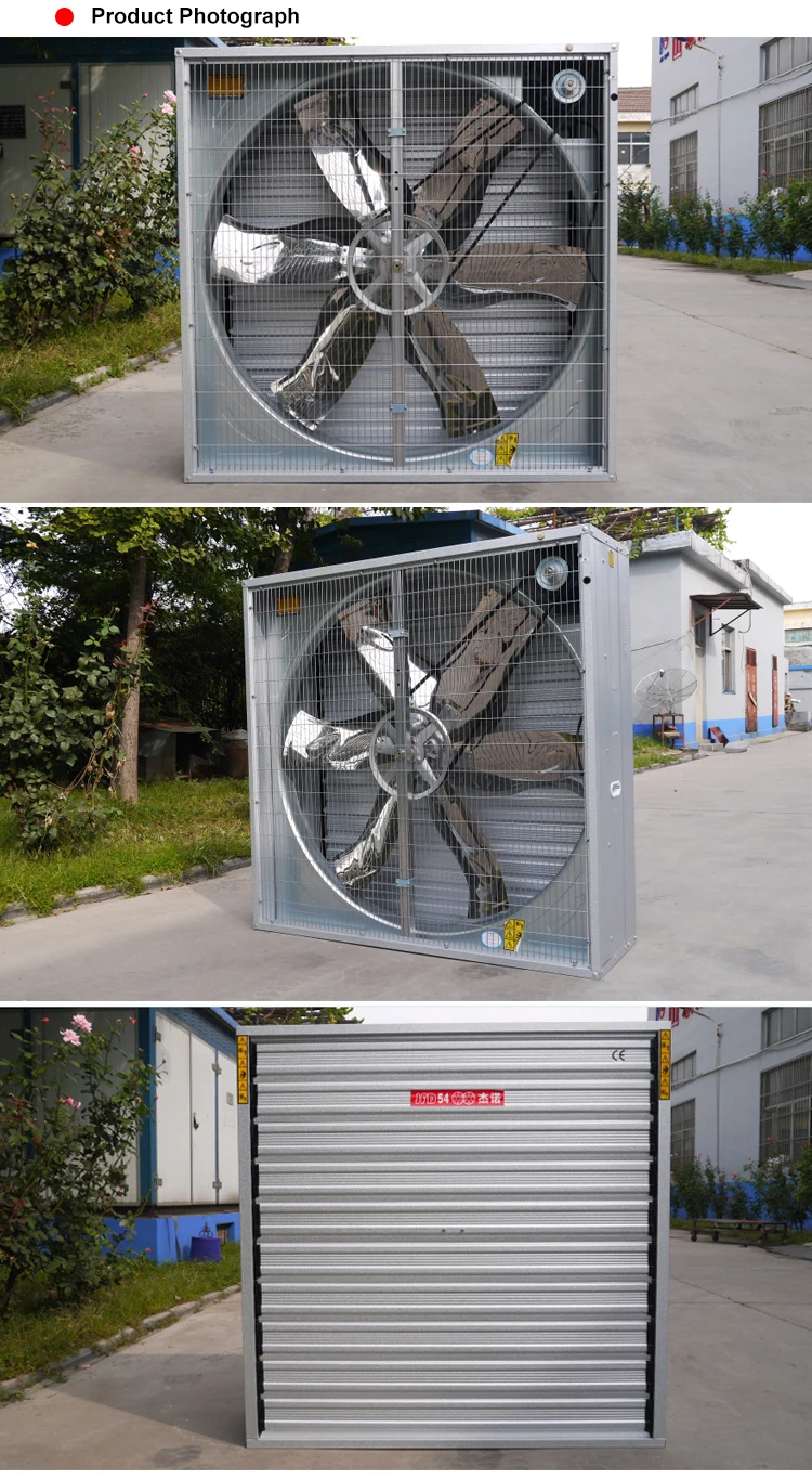 Large Airflow Square Wall Extractor - Industrial Greenhouse Fan