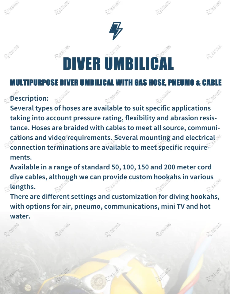 Diver Umbilicals - RV POWER - Flexible and Durable Solutions