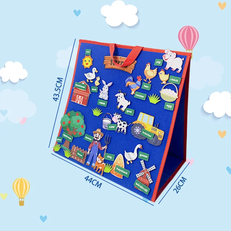 Preschool Learning Interactive Storytelling Double Sided Felt Folding ...