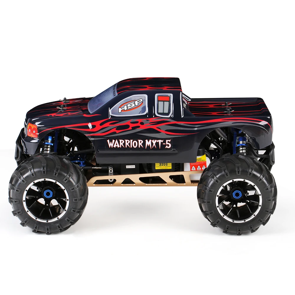 Warrior MXT-5 1:5 Off-Road Gasoline Powered RC Monster Truck 32CC, 4WD ...
