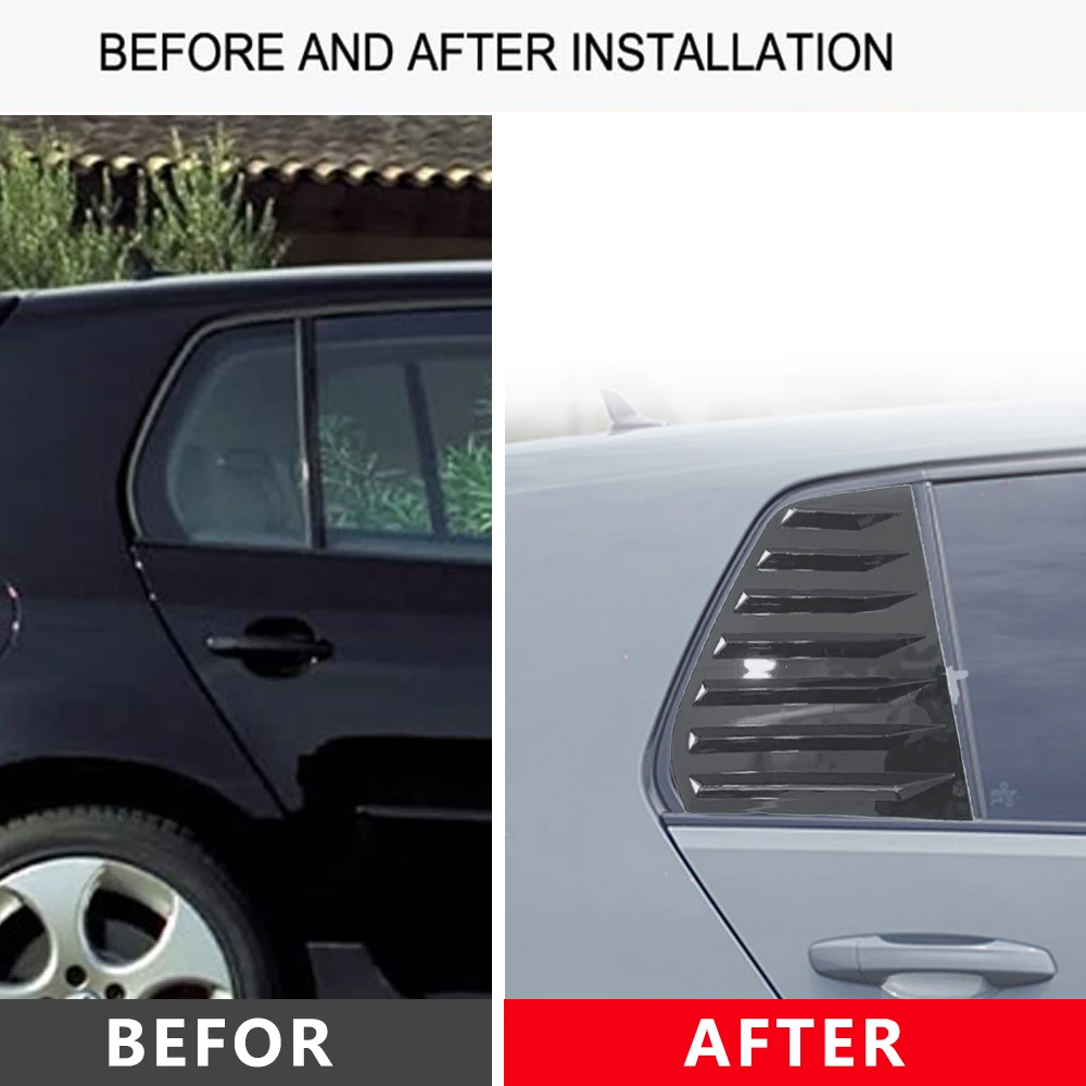 High Quality Louvers Rear Window Modified Spoiler Trim Window Shutters ...