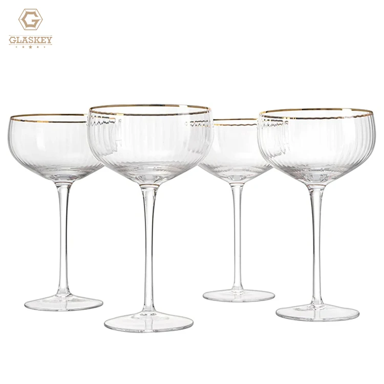 Vintage Crystal Champagne Coupe Glasses Set Of 4 Classic Cocktail ... Vintage Crystal Champagne Coupe Glasses Set Of 4 Classic Cocktail ...