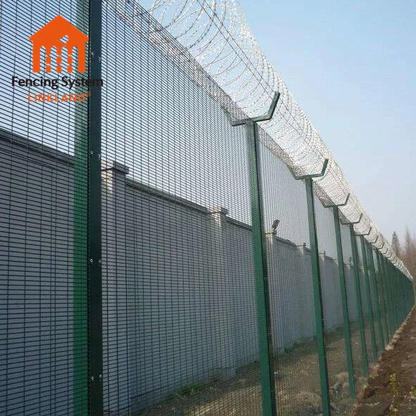 Hot Galvanized Steel Metal Garden Fence Pvc Coated Green 3d V Triangle Bending Curved Welded ...