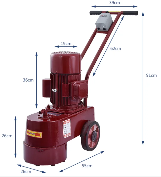 220v 380v Electric Industrial Floor Polisher And Grinder Terrazzo Epoxy ...