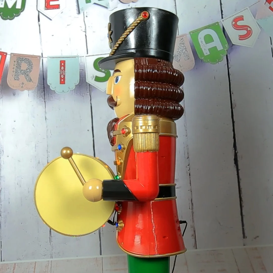 Outdoor Multi LED Lights - Life-Size Christmas Nutcracker
